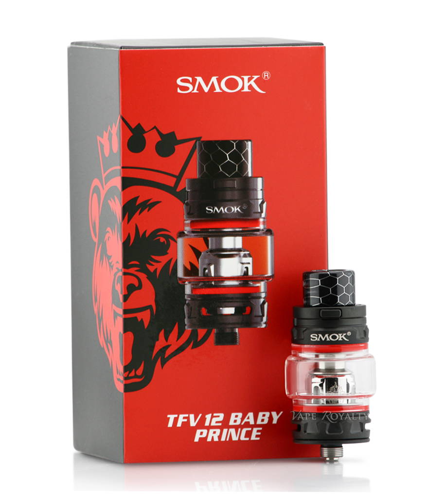 SMOK_TFV12_Baby_Prince_Tank_Matte_Black__vapourwise - E-Liquids Vape ...